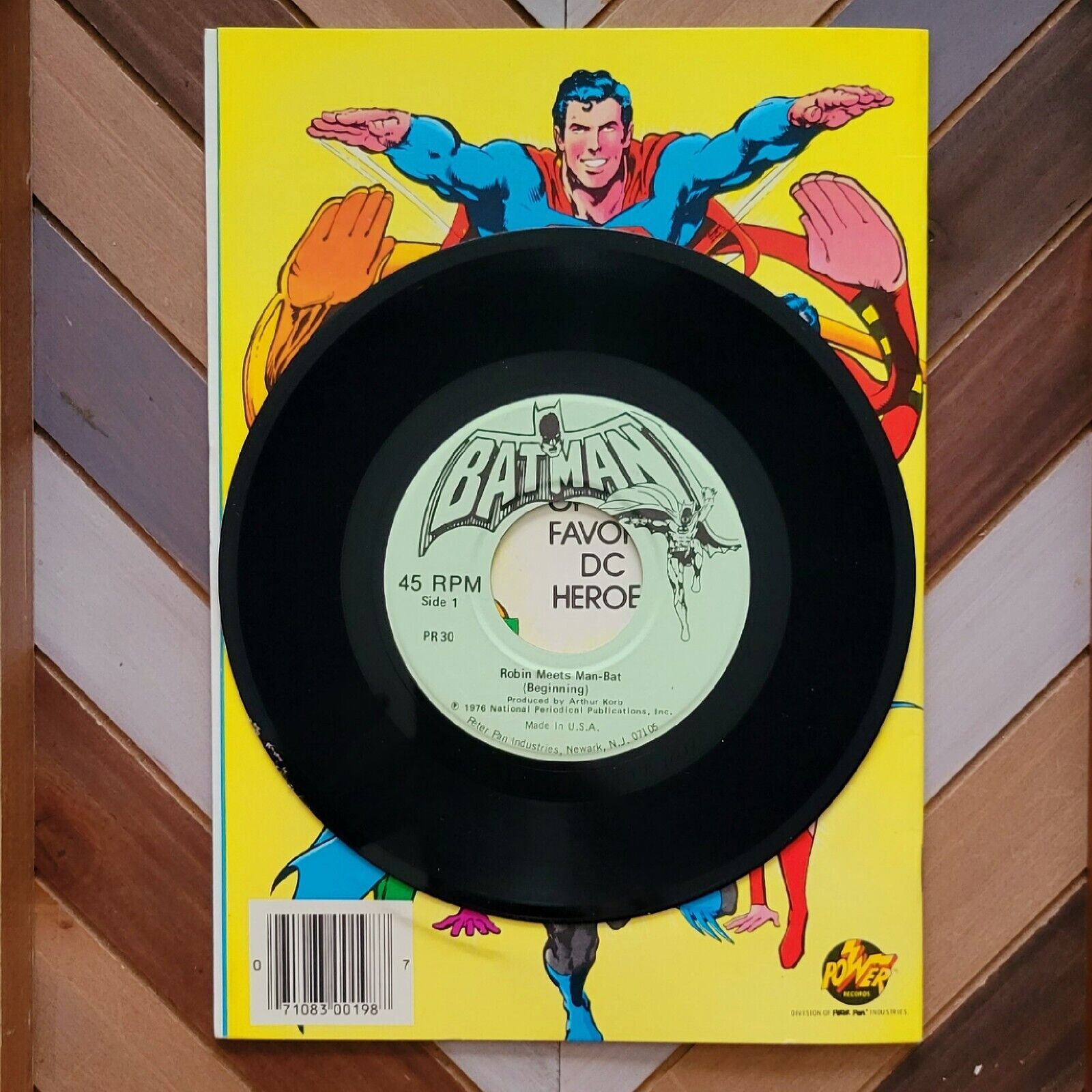 BATMAN Book & Record SET #PR-30 FN/VF (Power/Peter Pan 1975) Man-Bat ...