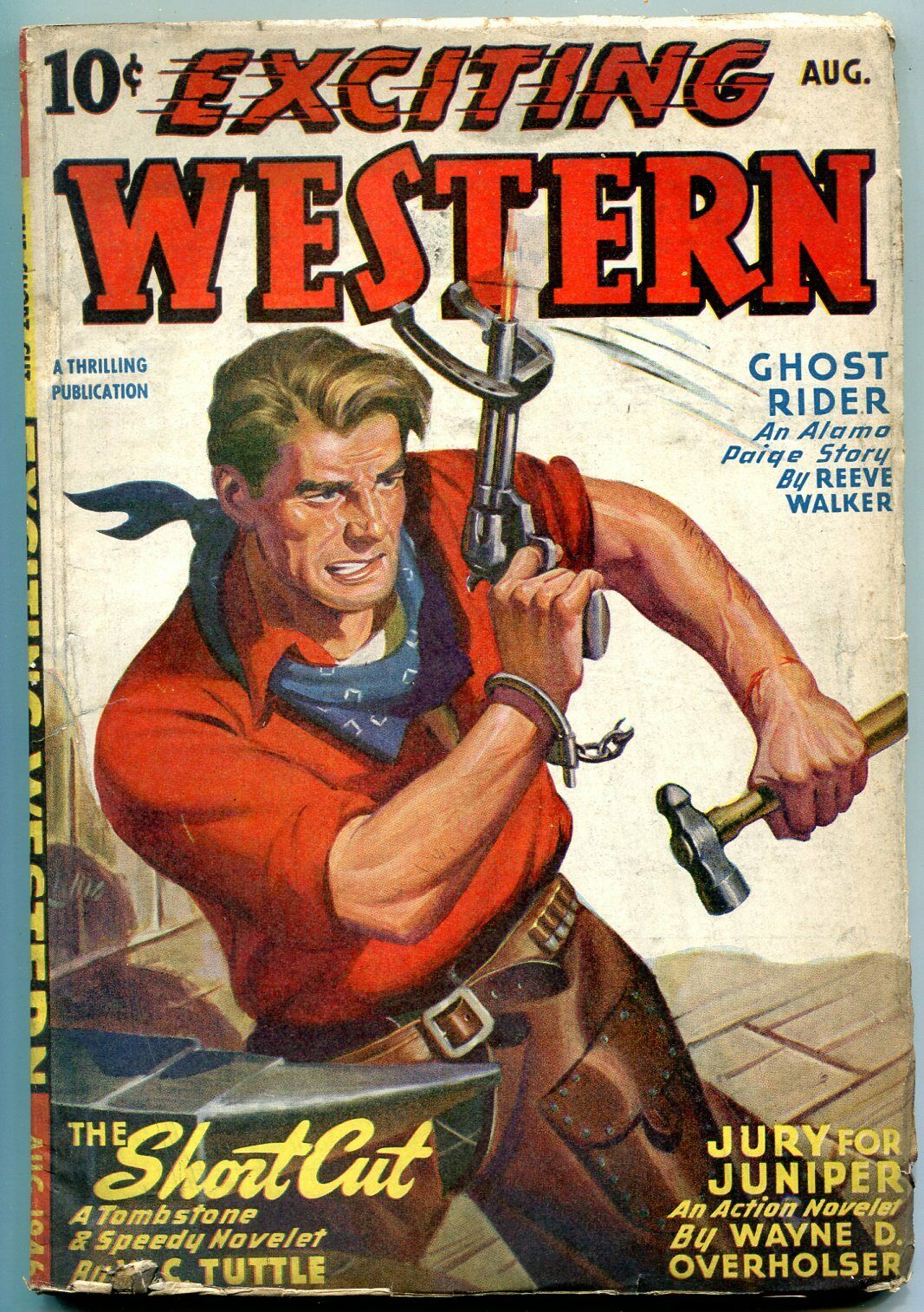 Exciting Western Pulp August 1946- GHOST RIDER- WC Tuttle VG | Comic ...