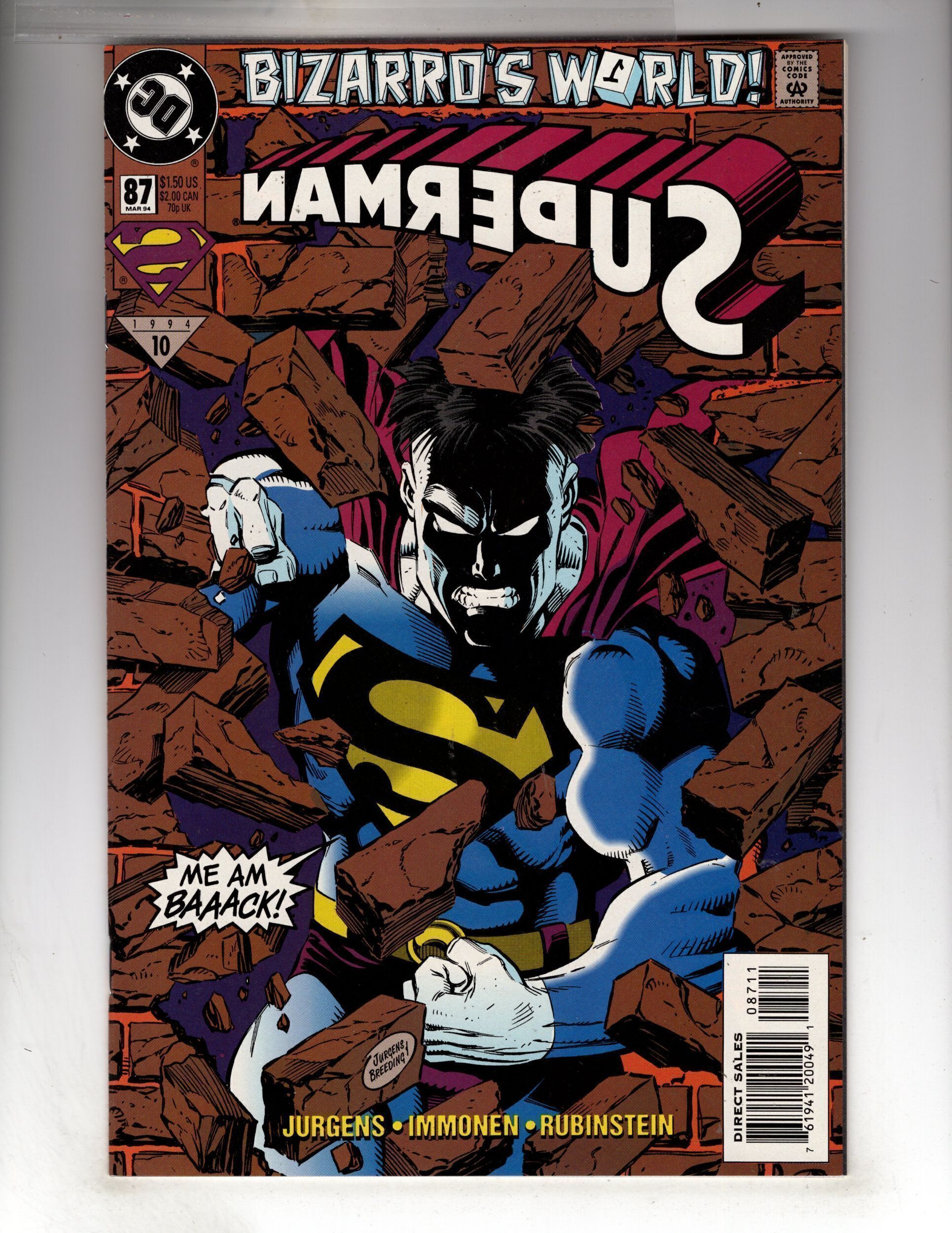 Superman #87 (1994) Bizarro appearance / 101-SB#6 | Comic Books ...