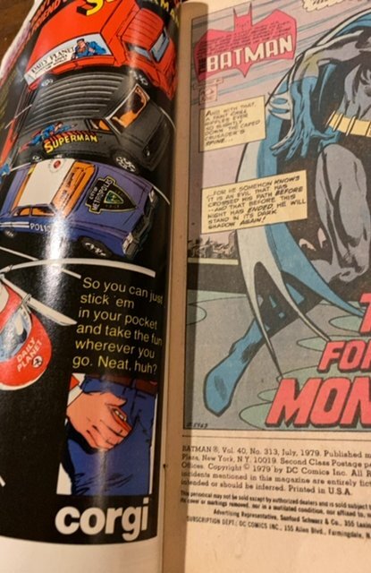 Batman #313 (1979)1st app of Tim fox/two face app Len wien newsstand ...