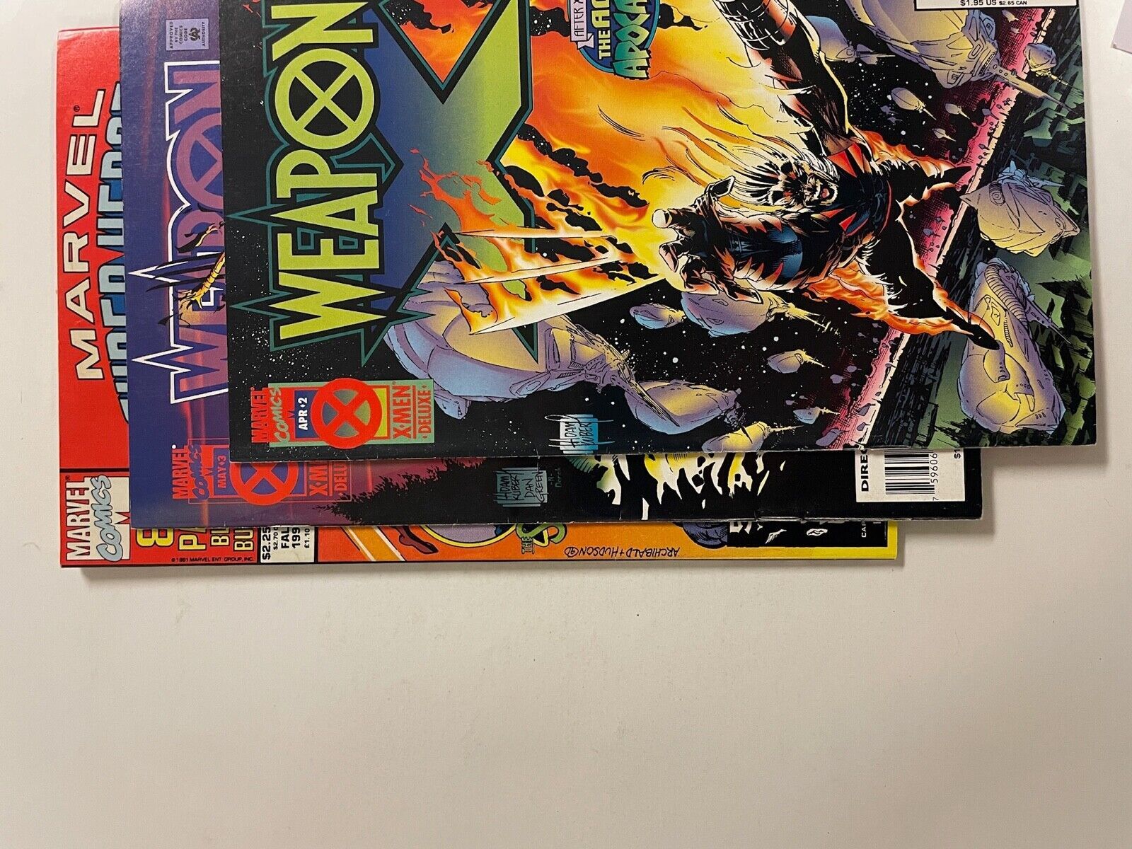 3 Marvel Comic Books Weapon X # 2 3 Super-Heroes Fall Special X-Men 58 ...