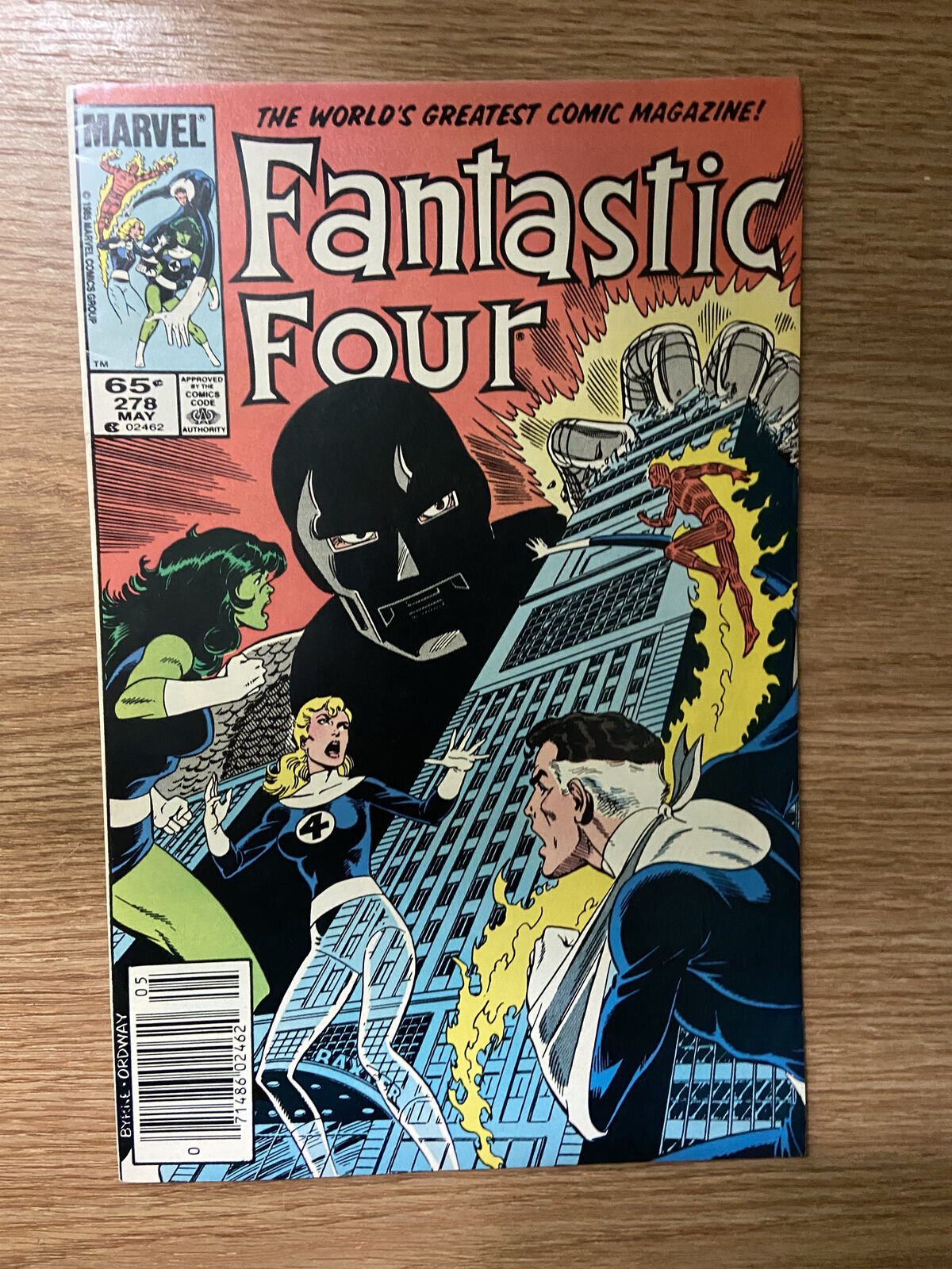 Fantastic Four #278 She-Hulk Doctor Doom 1st Kristoff 1985 Marvel ...
