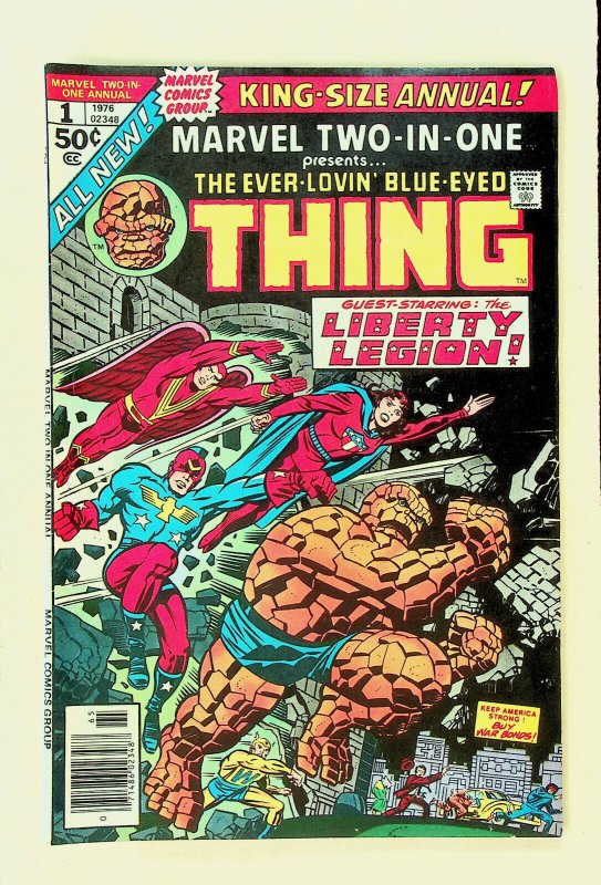Marvel Two-In-One King-Size Annual #1 - The Thing (1976, Marvel) - Good ...