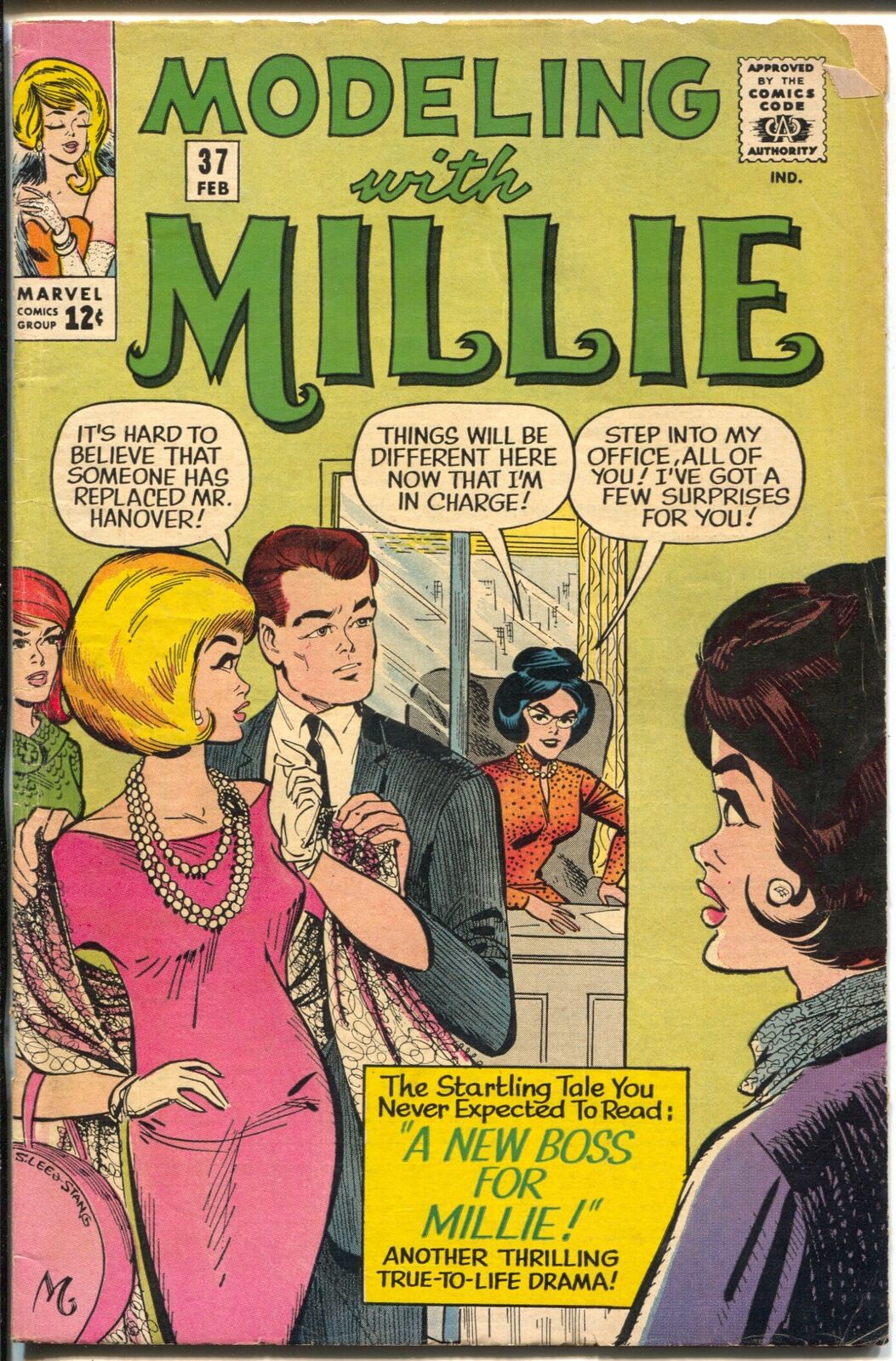 Modeling With Millie #37 1965-Marvel-paper dolls-Stan Lee-Stan G.-VG/FN ...