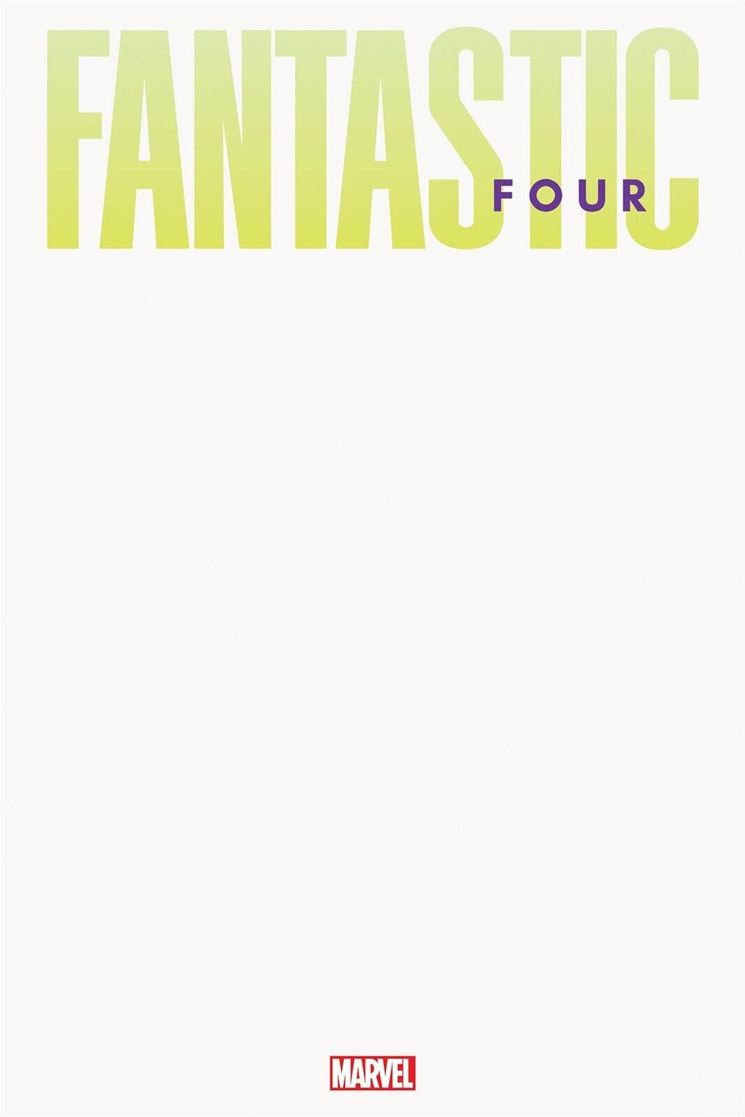 Fantastic Four #1 Blank Var (Blank Var) Marvel Prh Comic Book 2022 ...