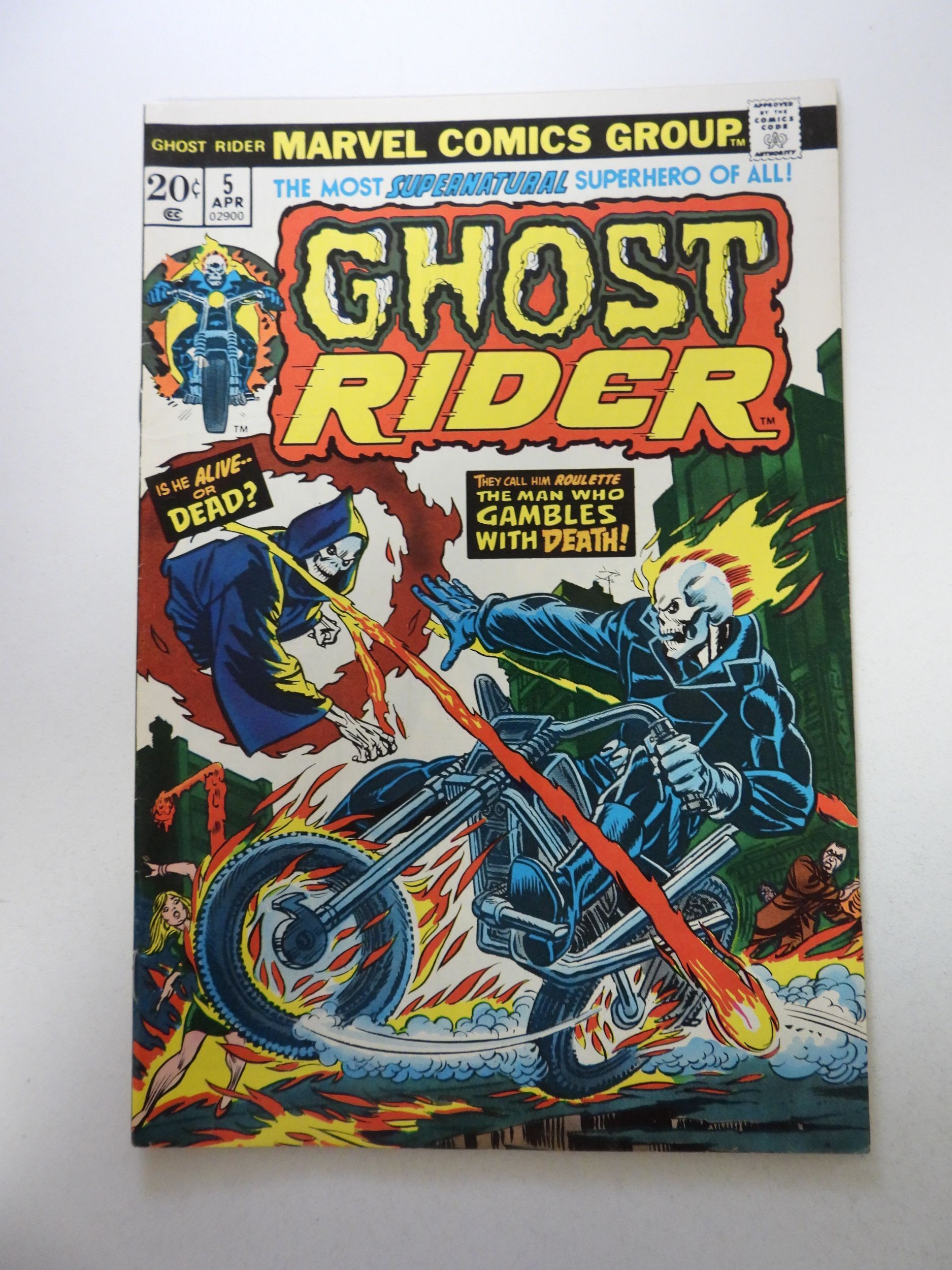 Ghost Rider #5 (1974) VF- condition MVS intact | Comic Books - Bronze ...
