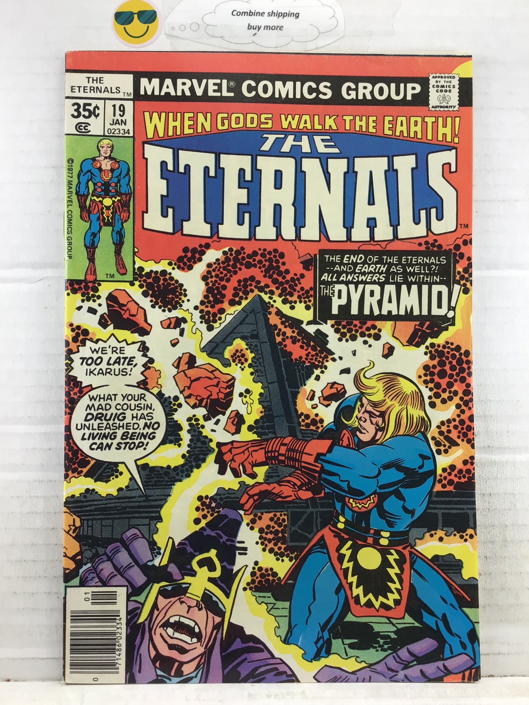 The Eternals #19 (1978) fn-VFn The pyramid | Comic Books - Bronze Age ...