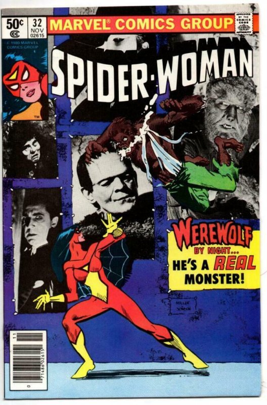 SPIDER-WOMAN #32 FN, WereWolf, 1978 1980 Marvel Bronze age, upc | Comic ...