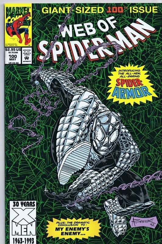Web of Spiderman #100 ORIGINAL Vintage 1993 Marvel Comics | Comic Books - Modern Age, Marvel ...