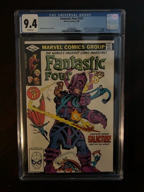 Fantastic Four #243 (1982) - CGC 9.4 - Iconic Galactus Cover!!! | Comic ...