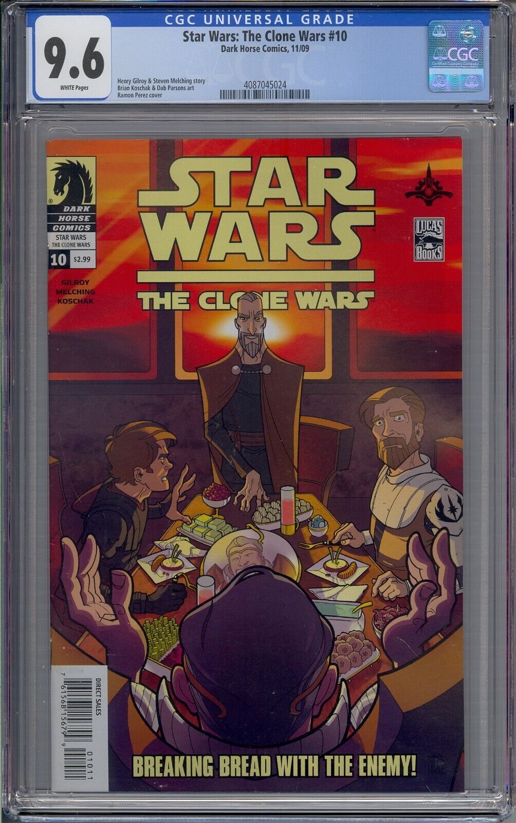 Star Wars: the Clone Wars #10 CGC 9.6 Brian Koschak & DAN Parsons ART ...