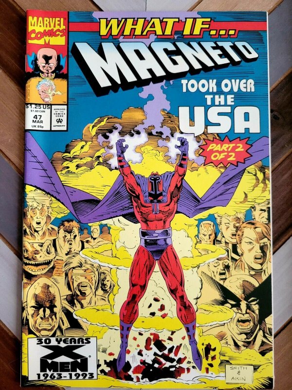 MARVEL's WHAT IF..? #47 VF+ Mar 1993, Magneto Took Over USA? (part 2 of ...