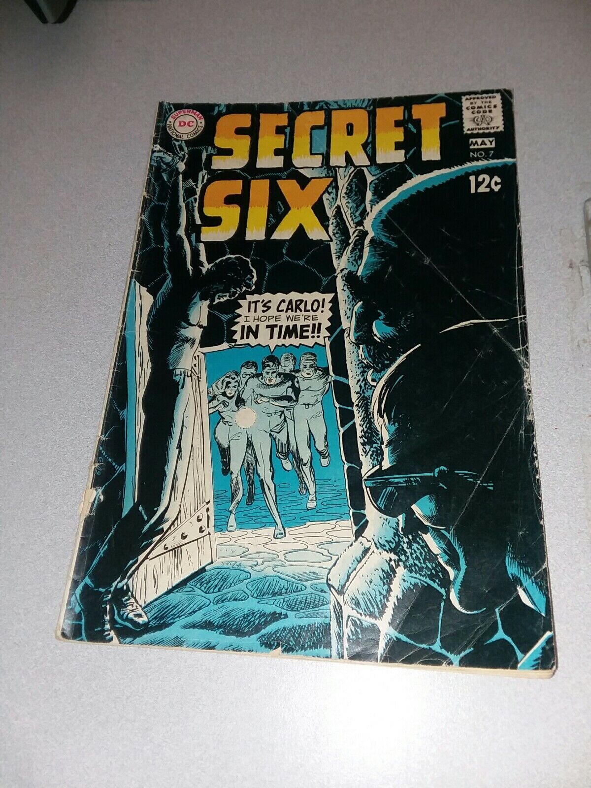 Secret SIX #7 Scarce Final Issue DC Comics 1969 Silver AGE Superheroes ...