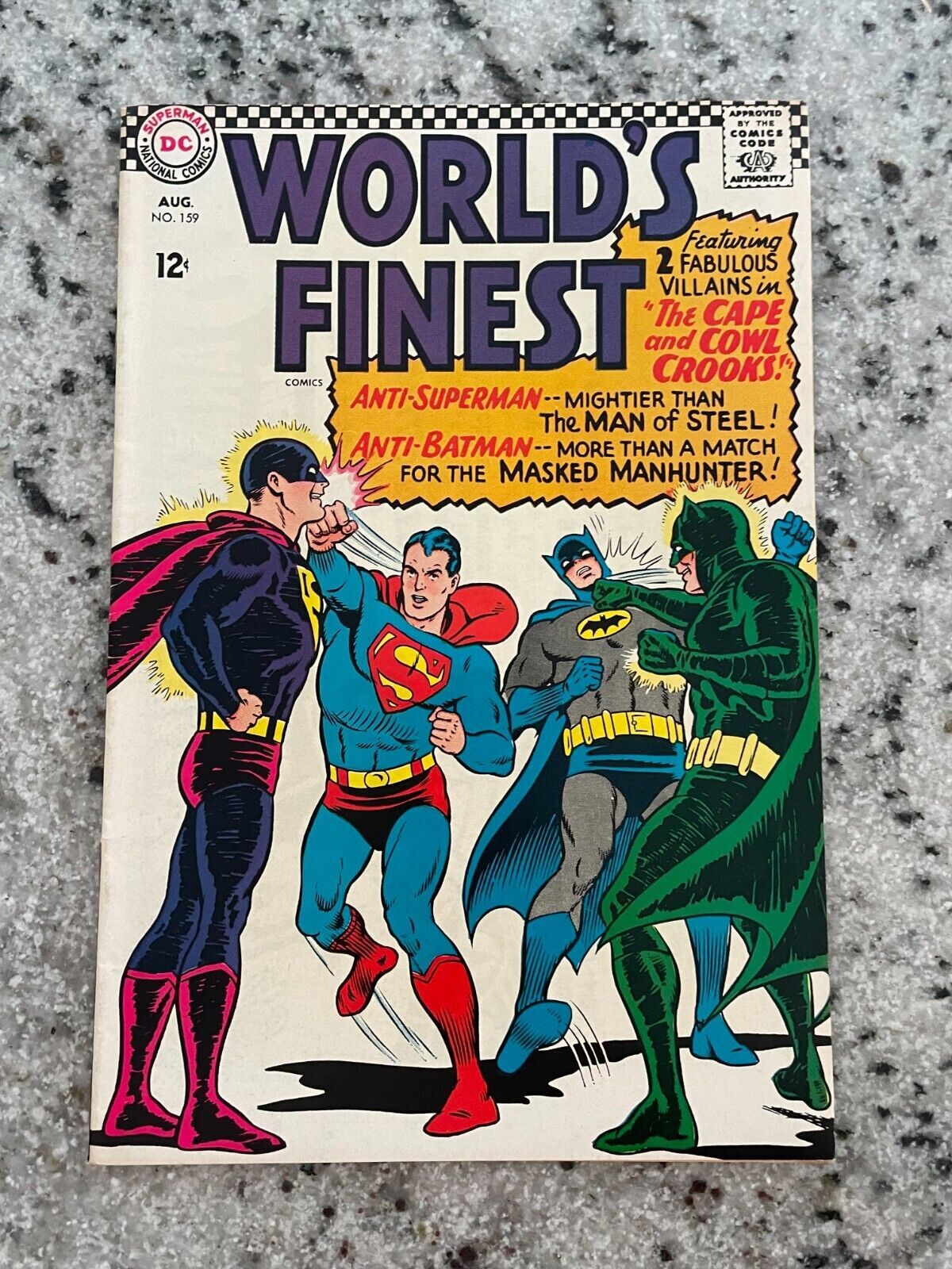 World's Finest Comics # 159 NM- DC Comic Book Superman Flash Arrow ...