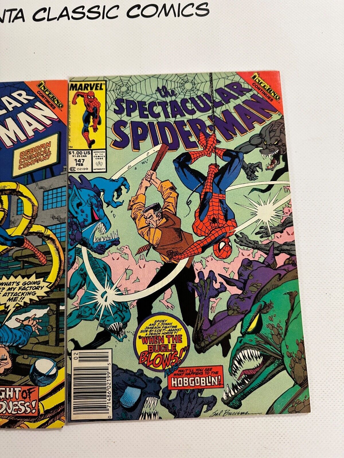 2 The Spectacular Spider-Man Marvel Comic Books # 146 147 Avengers Hulk ...