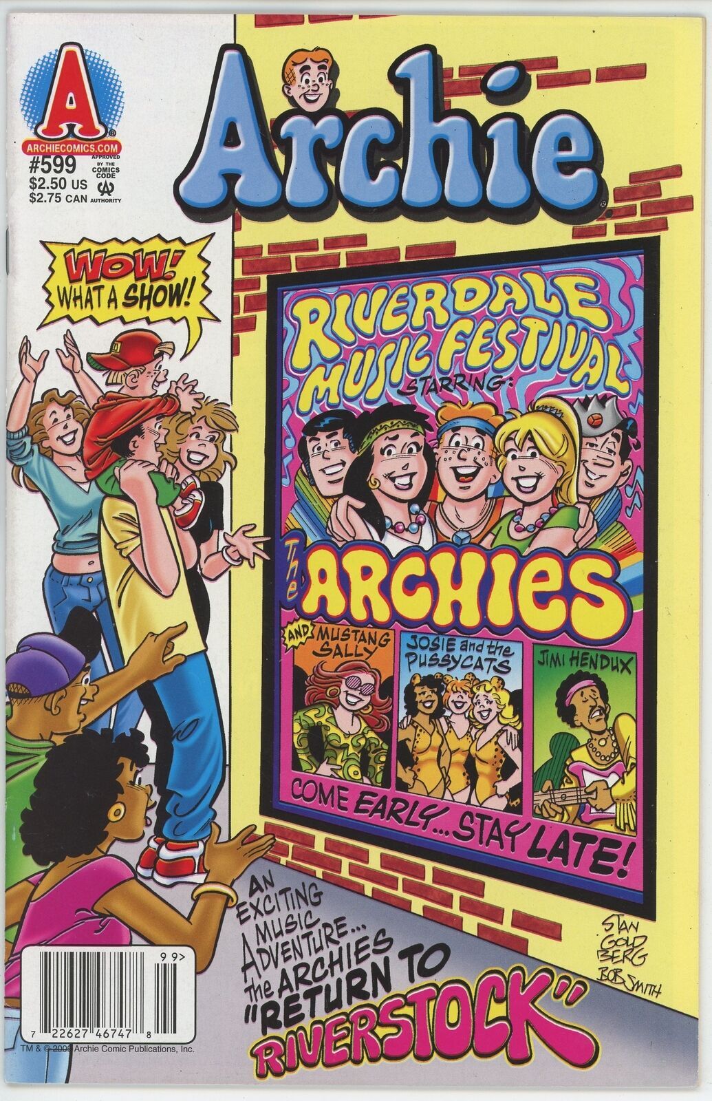 Archie #599 (1943) - 7.0 FN/VF *Woodstock 40th Anniversary* Newsstand ...