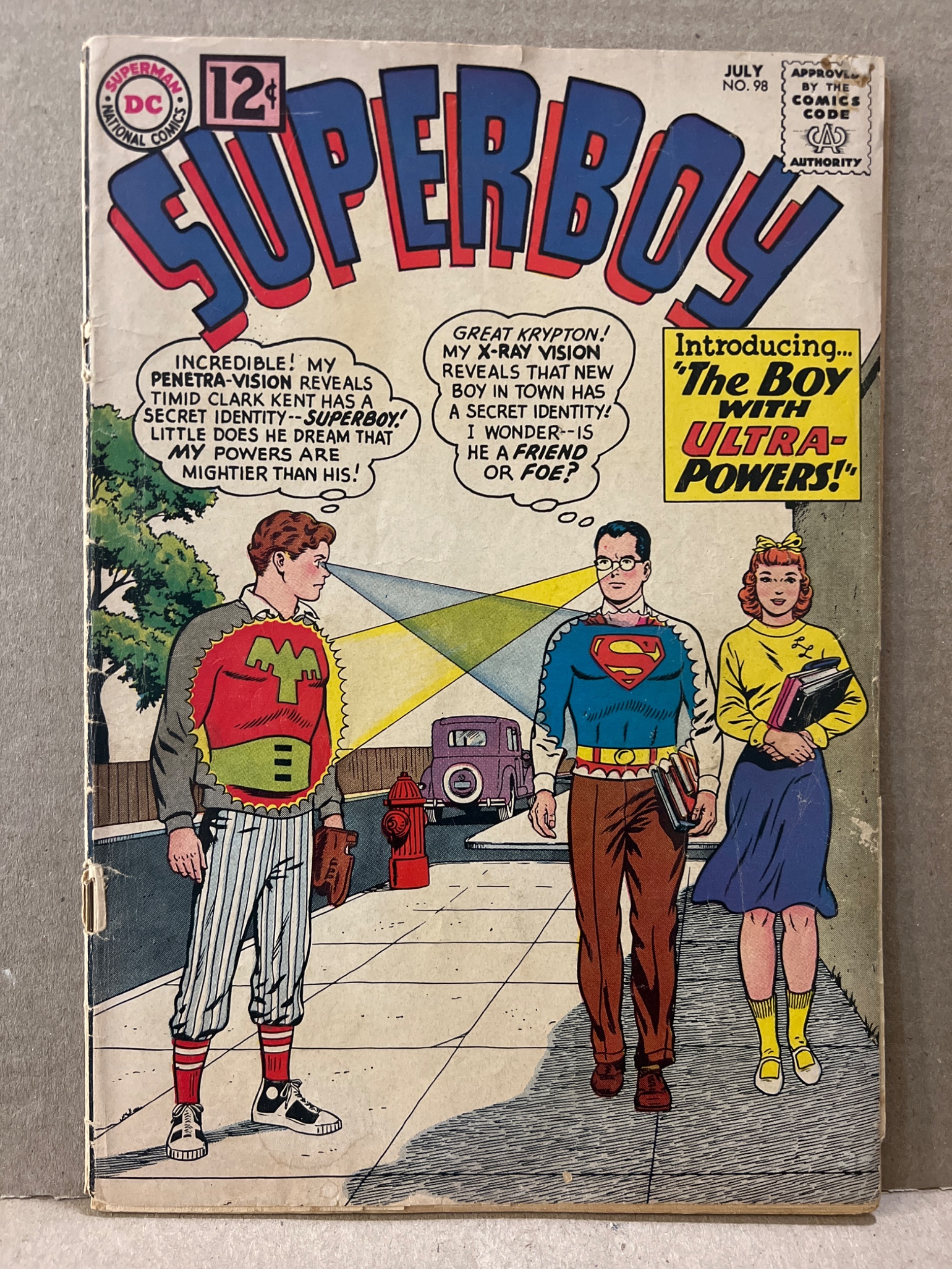 Superboy #98 (1962) 1st Ultra Boy | Comic Books - Silver Age, DC Comics ...