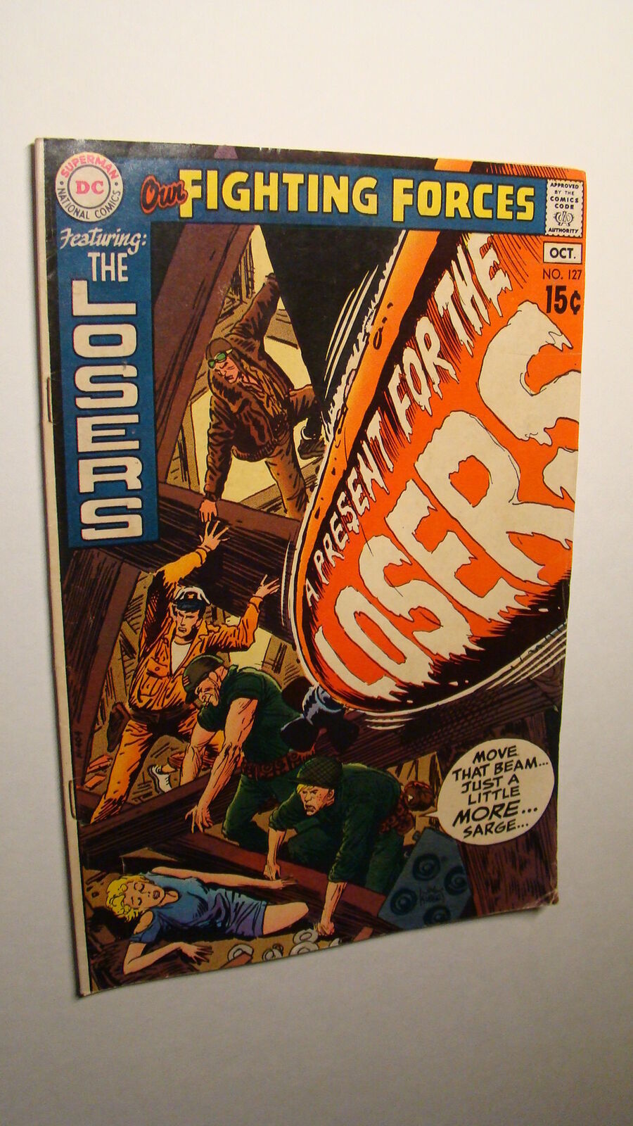 OUR Fighting Forces 127 JOE Kubert ART 1972 Losers Capt Storm Sarge ...