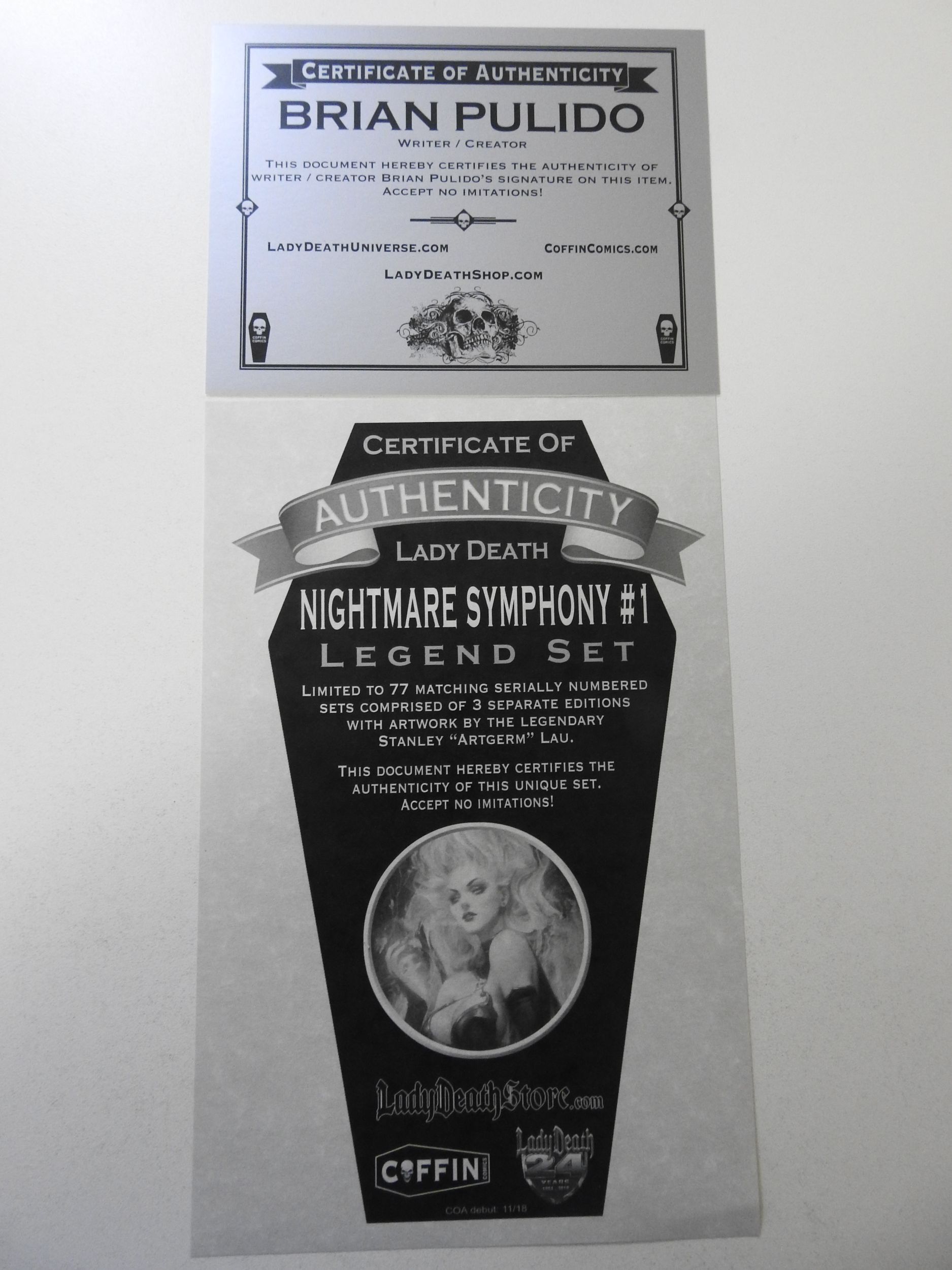 Lady Death: Nightmare Symphony Virgin Art Holo Foil (2018) NM ! W ...