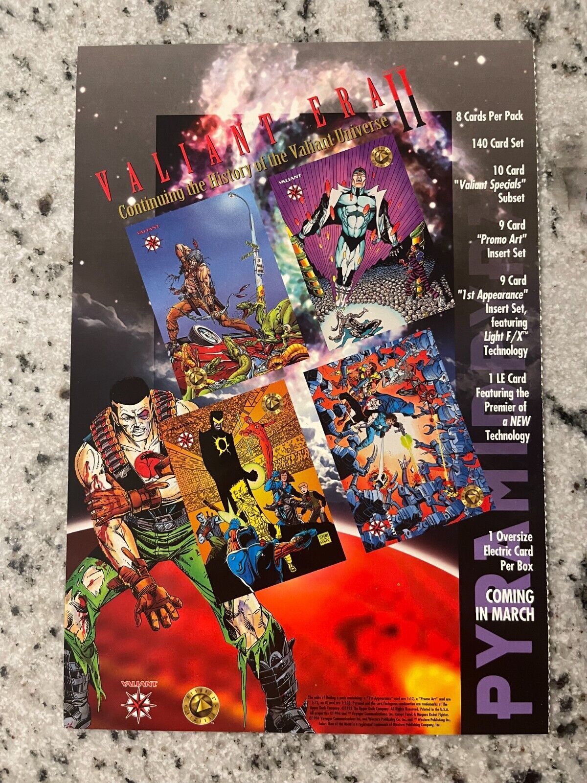 3 Comic Book Art / Card Prints Richard Hescox Vortex Dark Horse Valiant ...