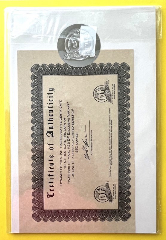 Warlord of Mars 23 Dynamic Forces Antonio Risque RED Variant Cover ...