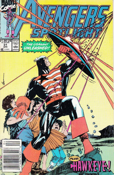 Avengers Spotlight #31 (Newsstand) FN; Marvel | U.S. Agent Hawkeye - we ...