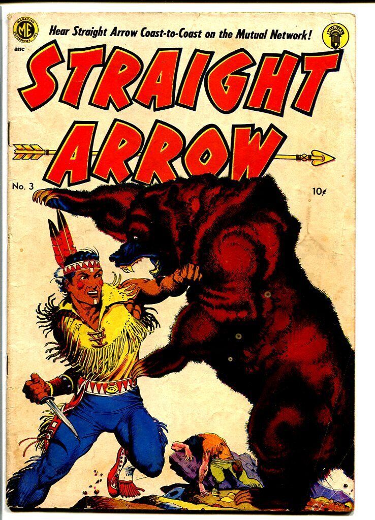 Straight Arrow #3-Frank Frazetta Bear Attack Cover VG | Comic Books ...
