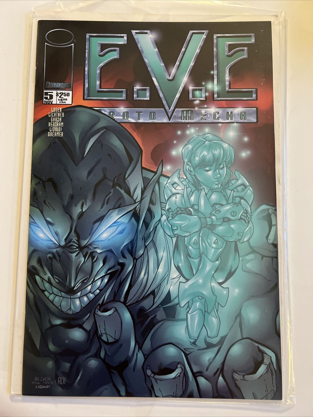 Top Cow E.V.E. Protomecha #1-6 + #1 ANOTHER UNIVERSE VARIANT Top Cow Comics 2000 | Comic Books ...