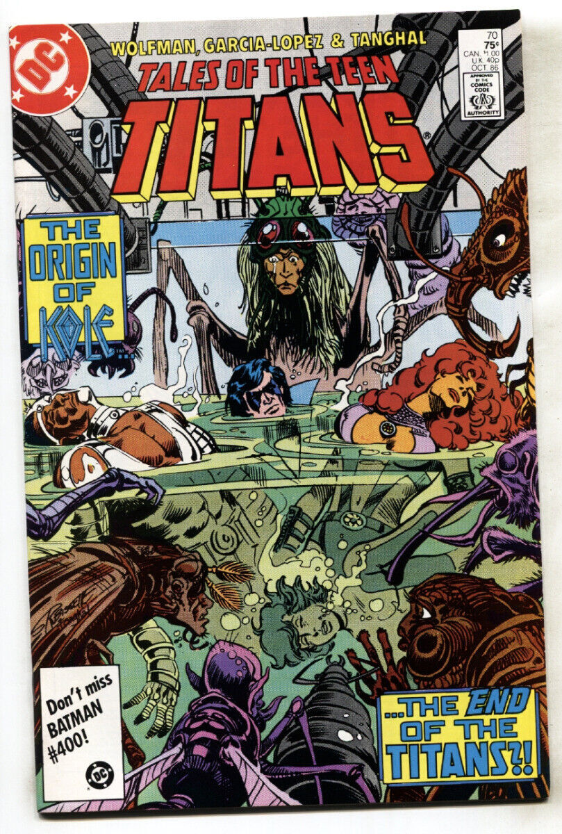 Tales Of The Teen Titans #70 1986-comic book Origin of Kole | Comic ...