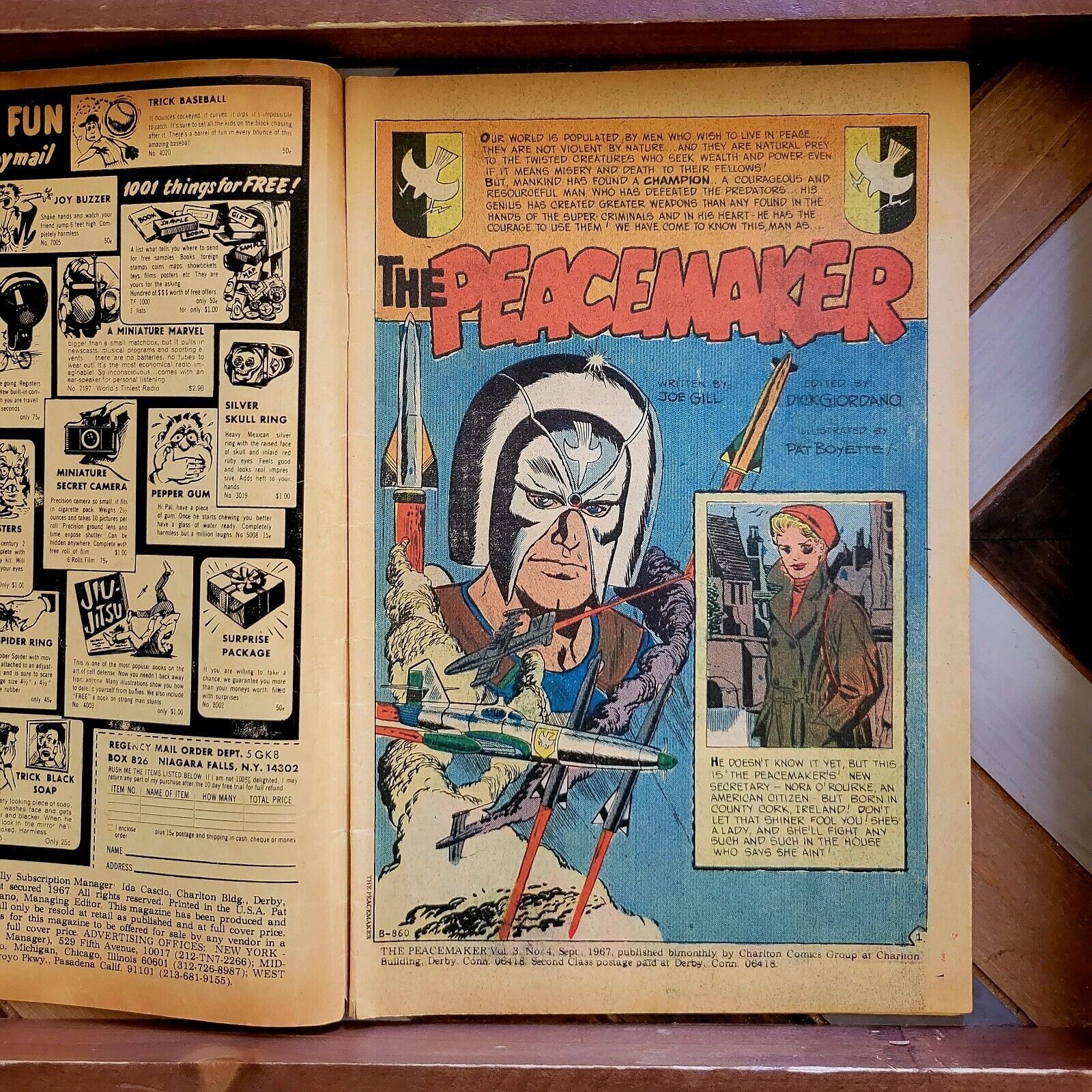 Peacemaker #4 VG (Charlton 1967) Origin of The Peacemaker, plus The ...