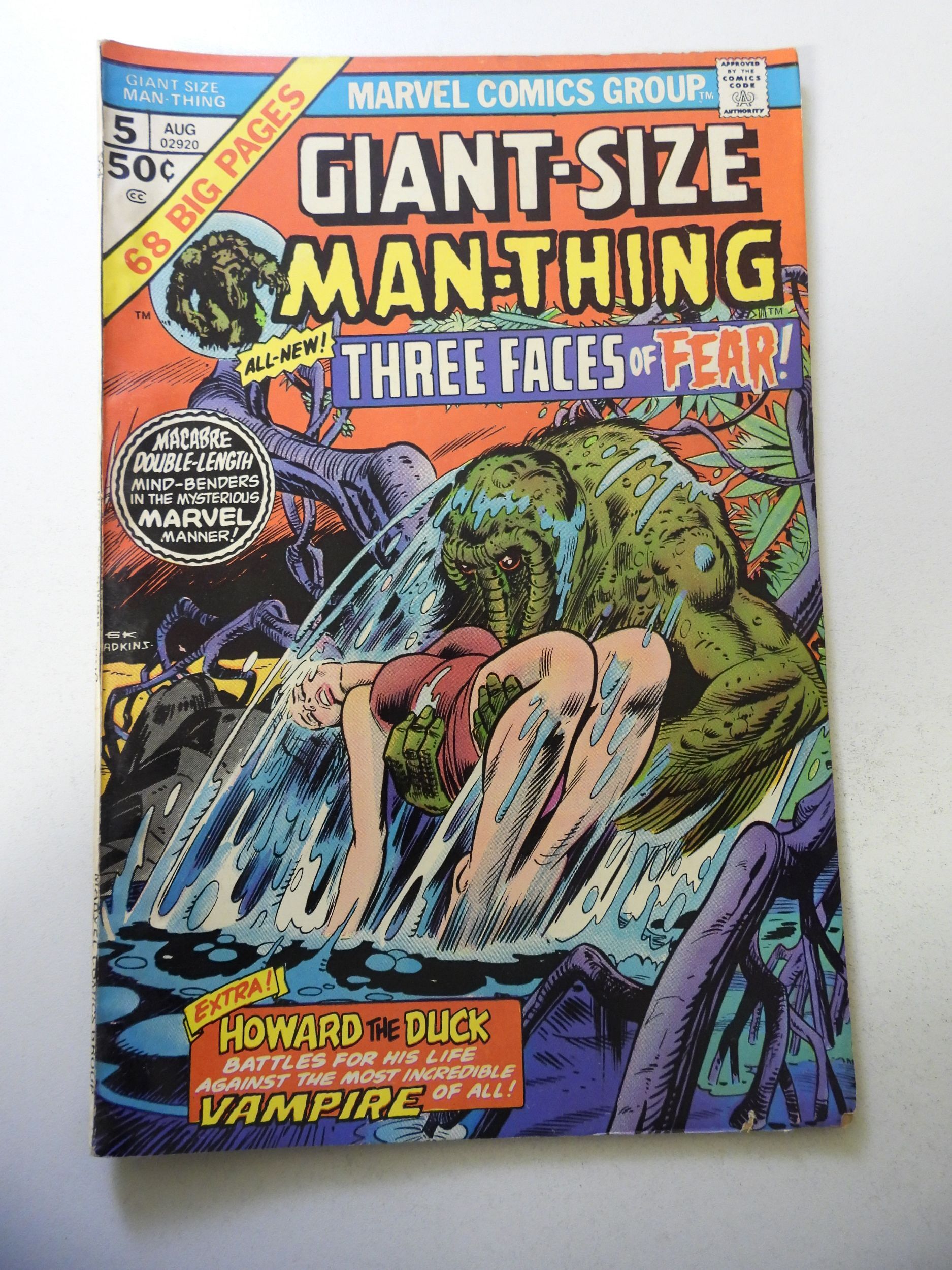 Giant-Size Man-Thing #5 (1975) FN Condition MVS Intact | Comic Books ...