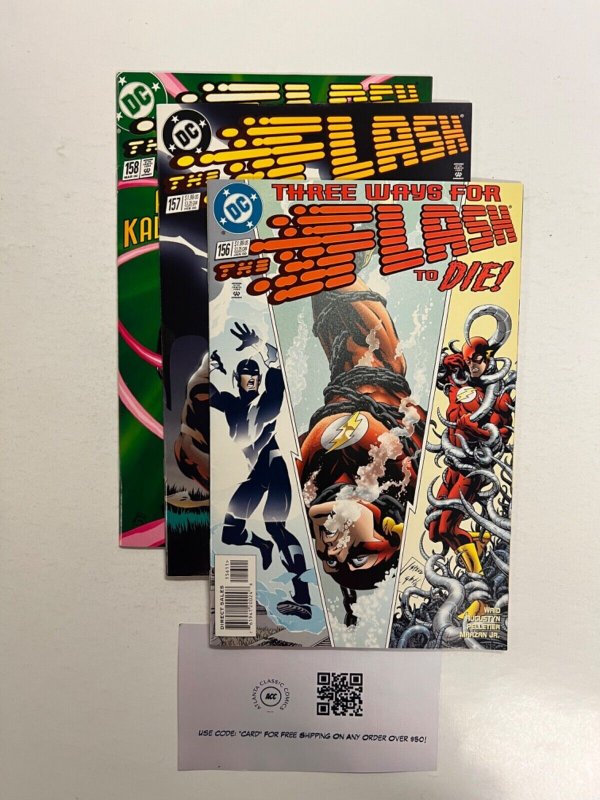 3 The Flash DC Comic Books # 156 157 158 Batman Robin Wonder Woman 49 ...