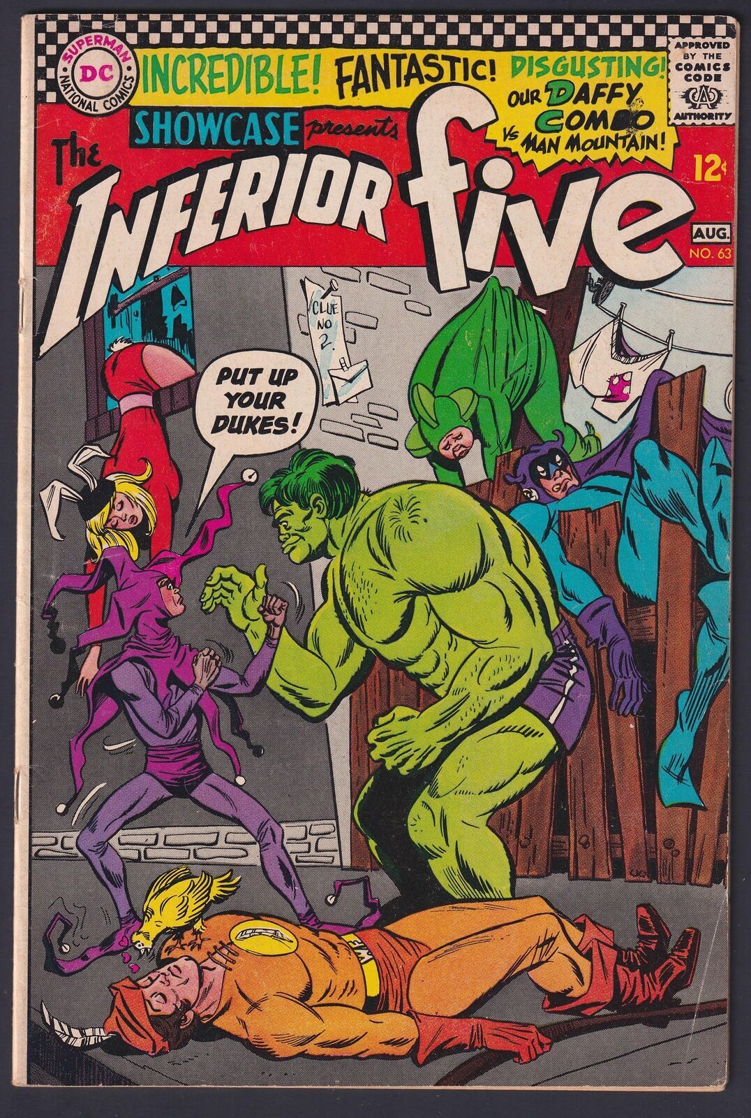 Showcase #63 1966 DC 5.0 Very Good/Fine comic Inferior Five | Comic ...