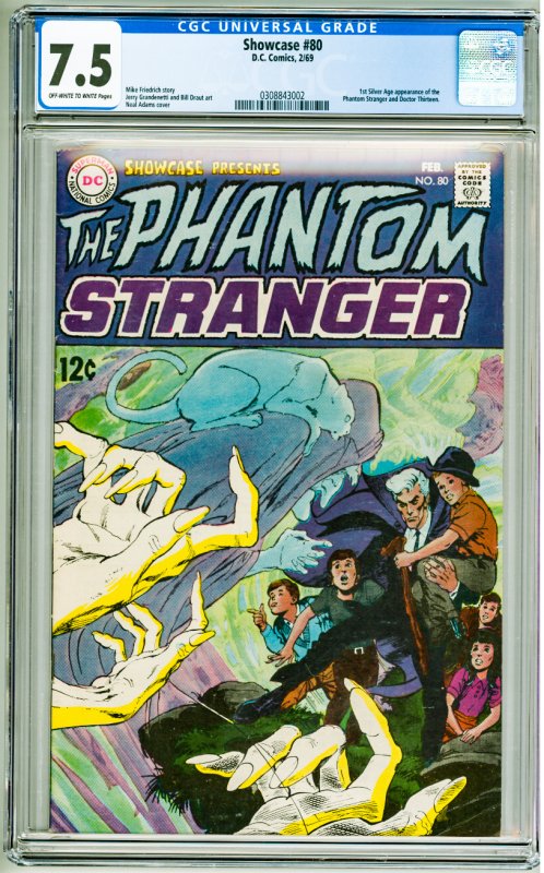 Showcase #80 (1969) CGC 7.5! OWW Pages! 1st SA Appearance of Phantom ...