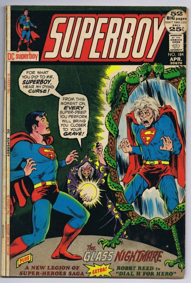 Superboy #184 ORIGINAL Vintage 1972 DC Comics Origin Dial H For Hero ...