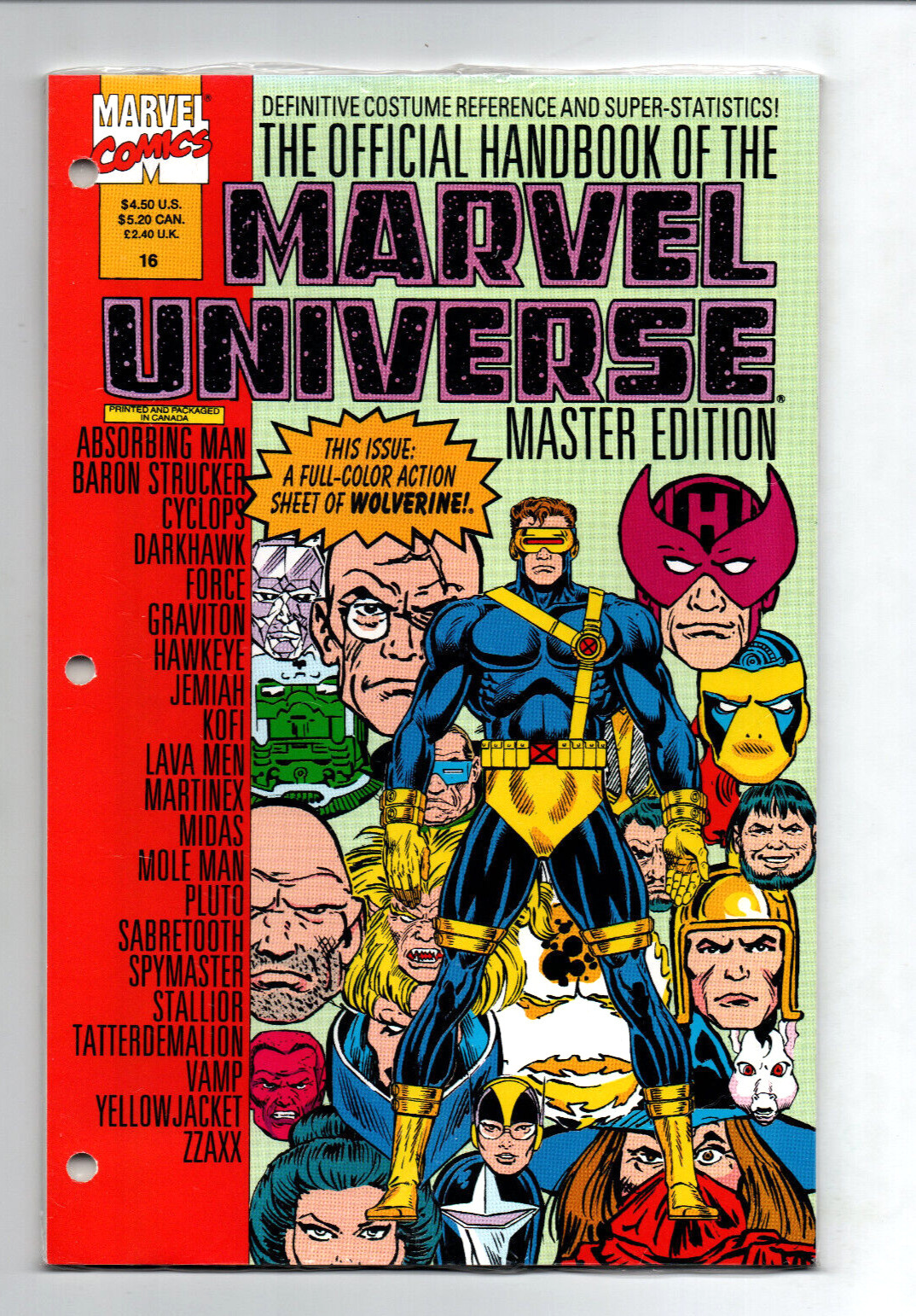 Official Handbook of the Marvel Universe Master Edition #16 Sealed ...