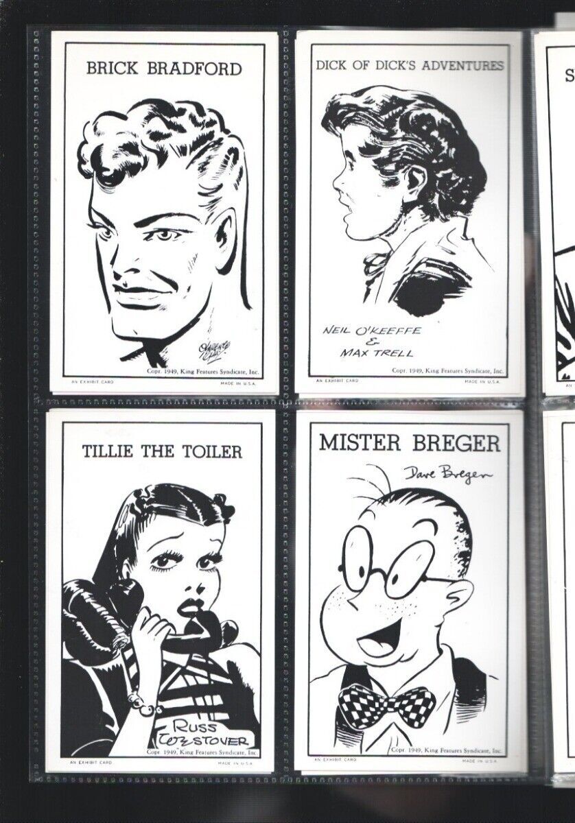 Newspaper Comic Strip Character Exhibit Card Set 1949-40 card set-King ...