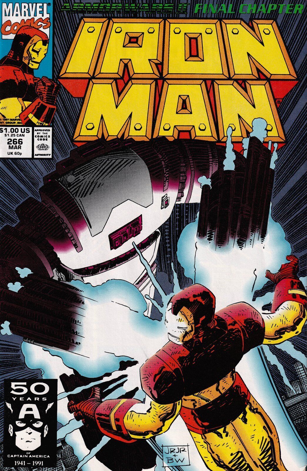 Iron Man #266 Direct Edition Cover (1968-1996) Marvel Comics | Comic ...