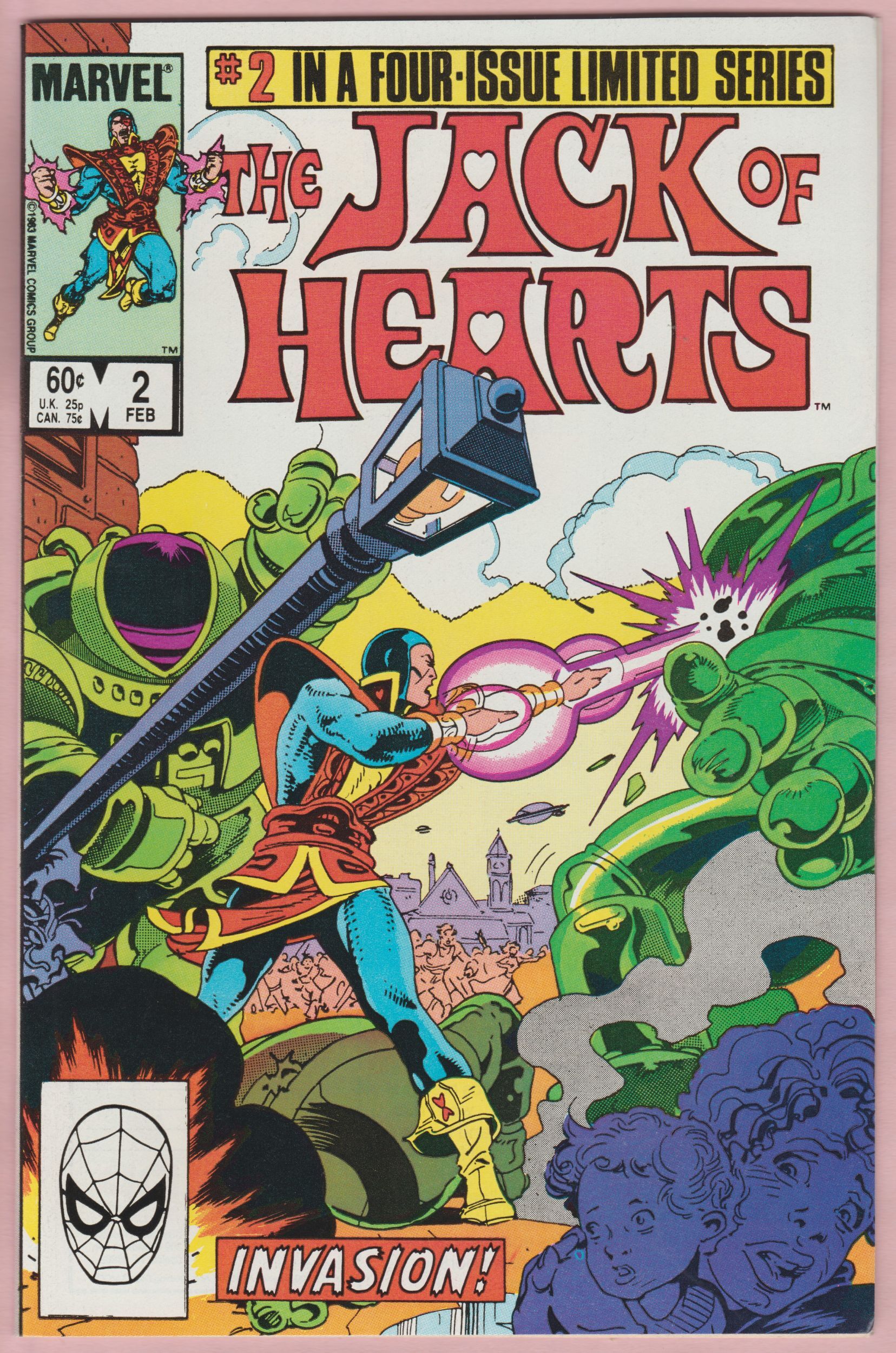 The Jack of Hearts #2 (1983) Direct Edition power lords COLUMBIA mpc ...