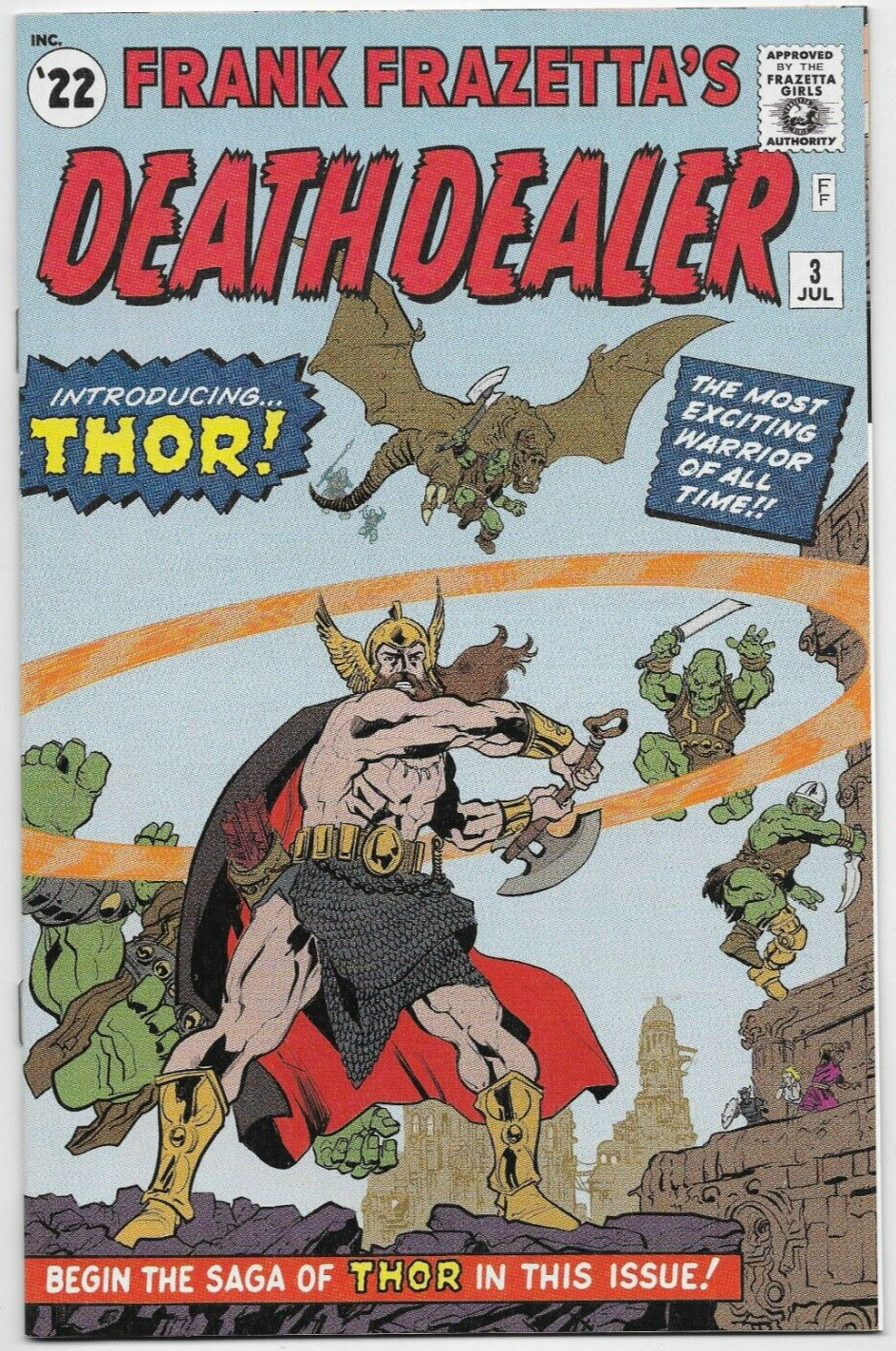 Frank Frazetta Death Dealer #3 Opus Comics 2022 Stefano Martino 1:5 ...