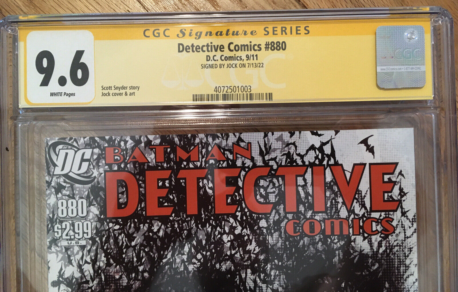 Batman in Detective Comics #880 SIGNED CGC 9.6 NM+ Jock's Iconic ...