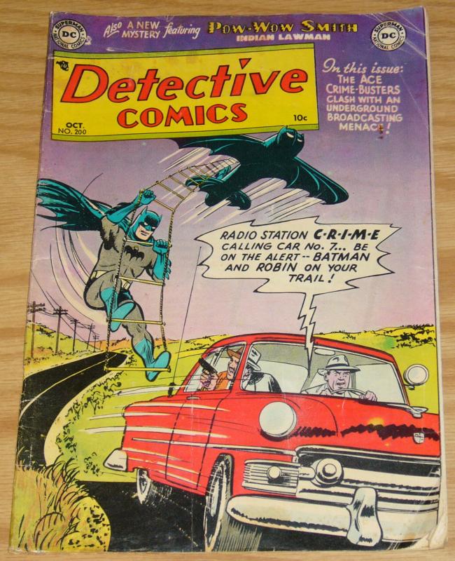 Detective Comics #200 GD october 1953 - batman - pow-wow smith indian ...