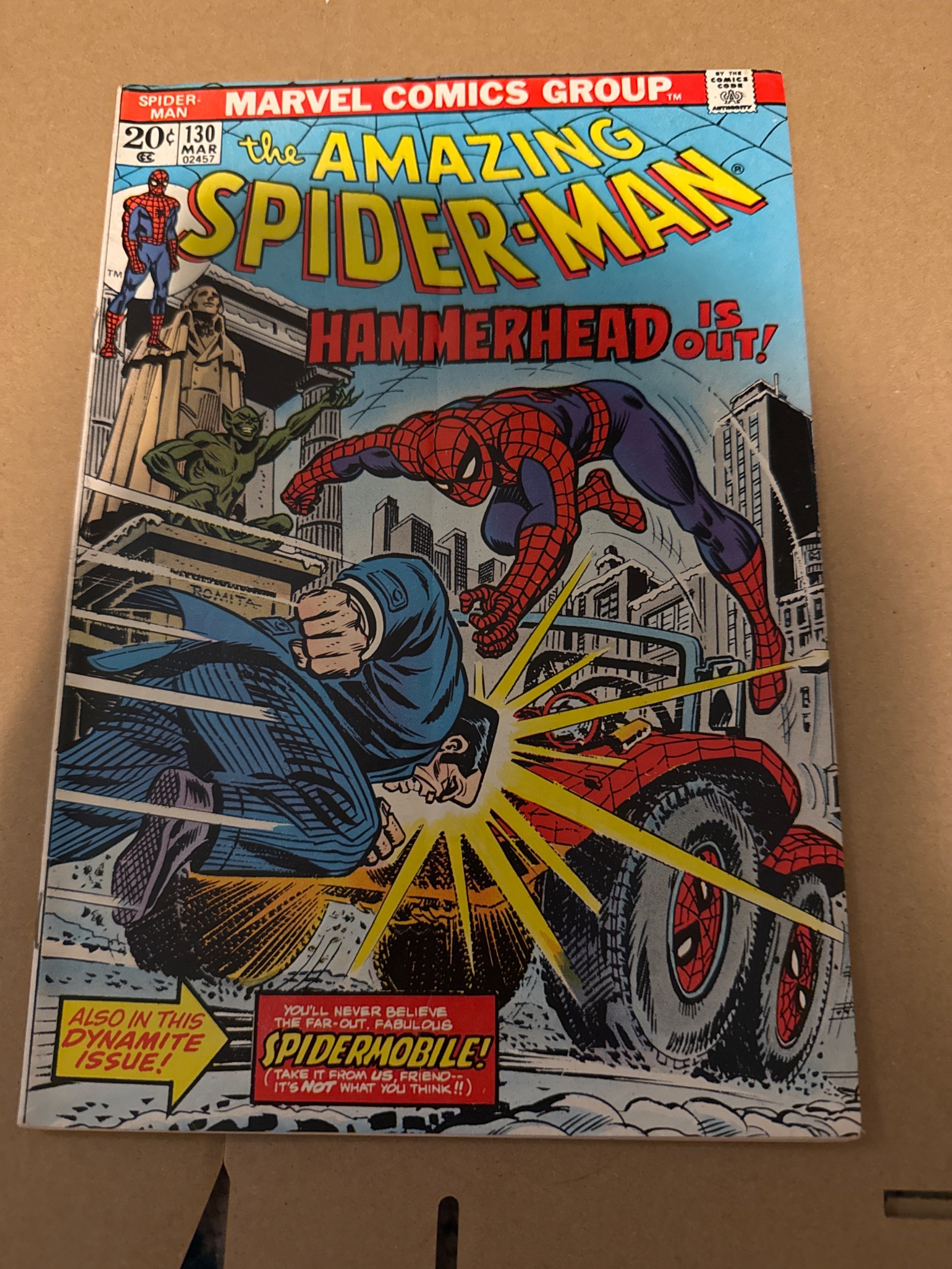 The Amazing Spider-Man #130 (1974) Hammered is Out | Comic Books ...