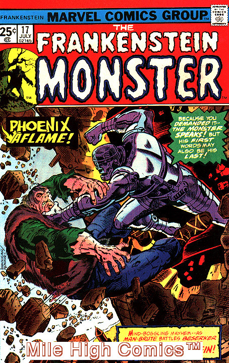 FRANKENSTEIN (1973 Series) (FRANKENSTEIN MONSTER) (MV) #17 Fine Comics ...
