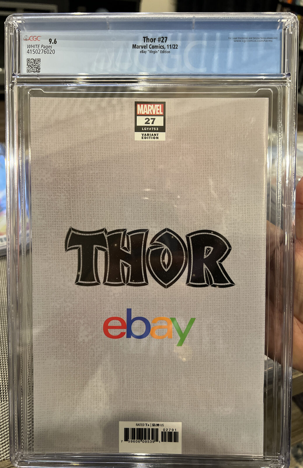 Thor 27 CGC 9.6 Virgin Variant NYCC 2022 Exclusive Marvel Comics ...