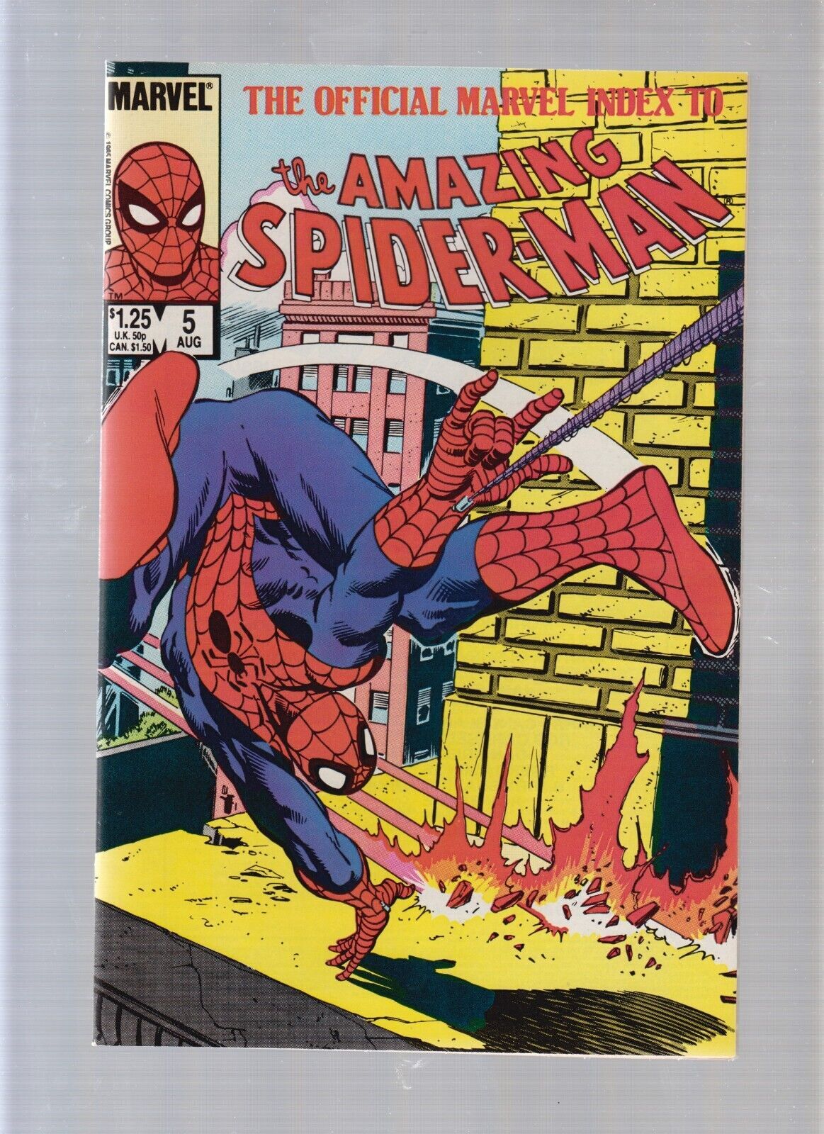 Official Marvel Index To ASM #5 - Wrap Around Cover! (9.0) 1985 | Comic ...