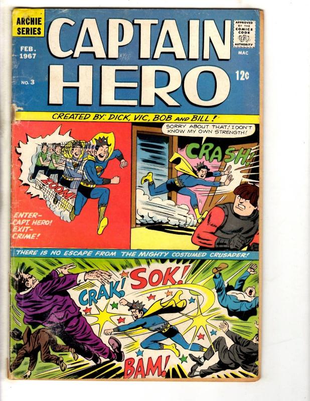 Jughead As Captain Hero # 3 GD/VG Archie Series Comic Book Betty ...