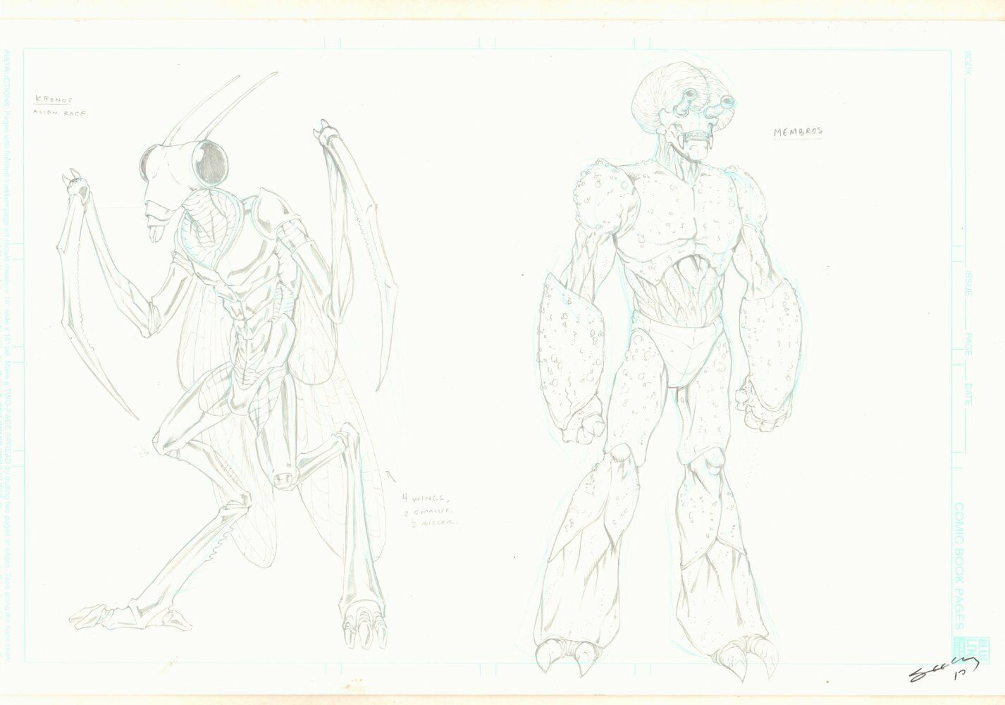 Micronauts Kronos and Membros 2 Figure Character Designs - art by Tim ...