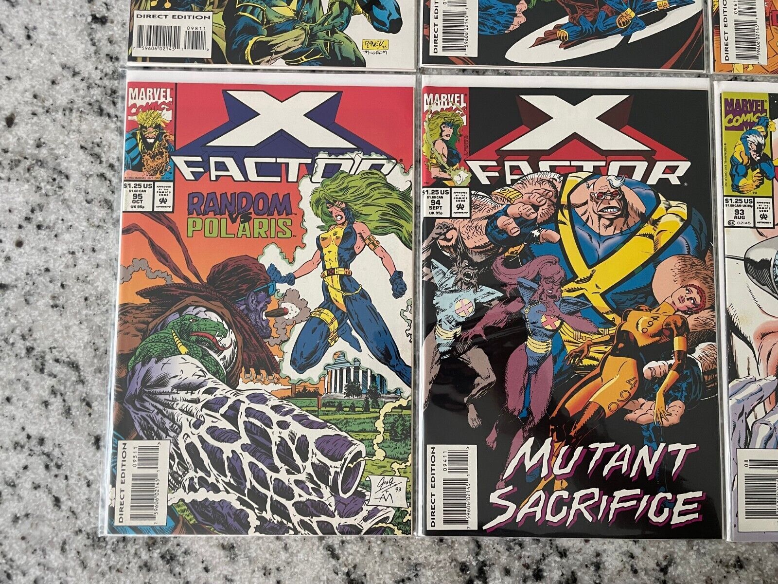 6 X-Factor Marvel Comic Books # 93 94 95 96 97 98 X-Men Wolverine Hulk ...