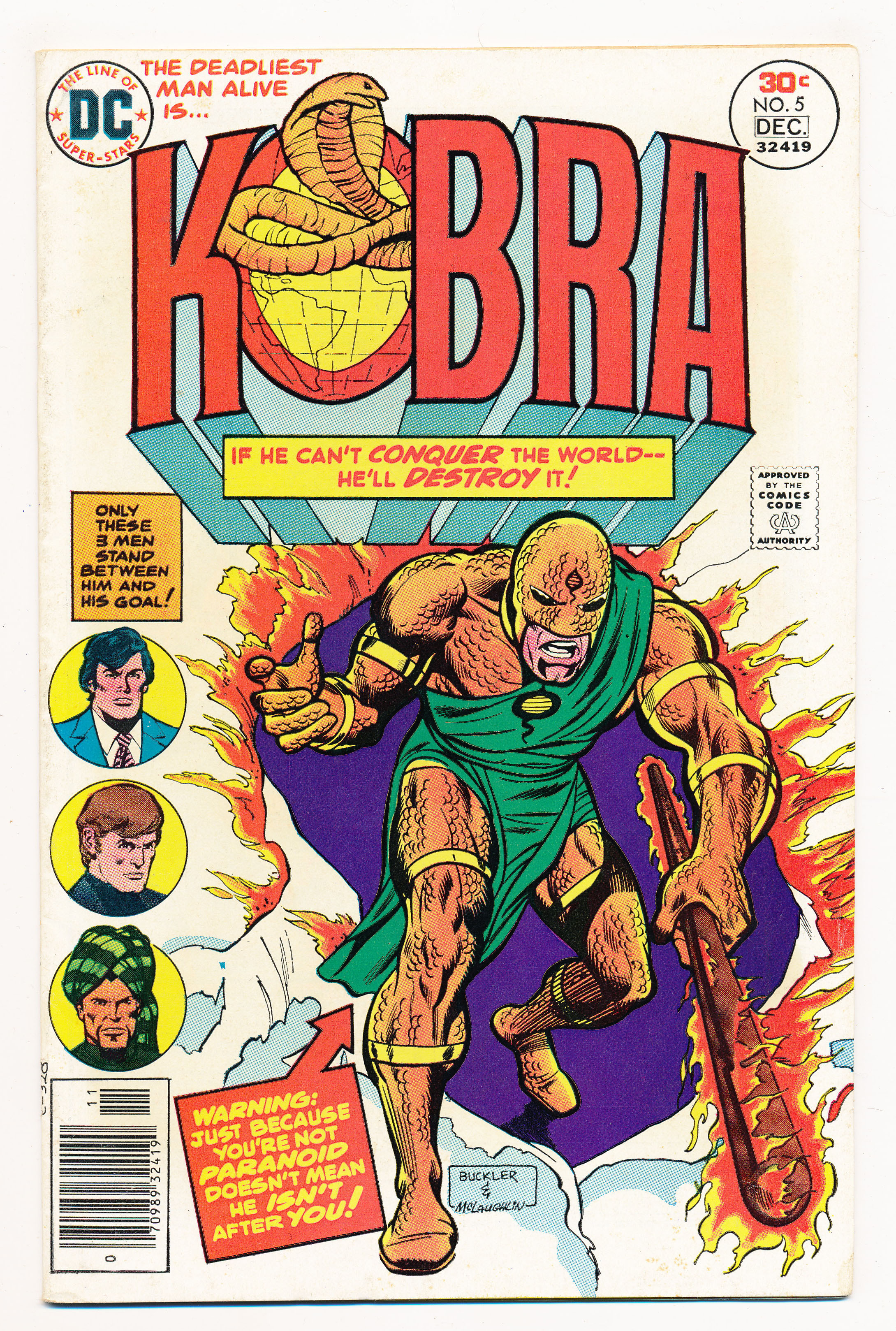 Kobra (1976 DC) #1-7 FN+/NM- Complete series / HipComic
